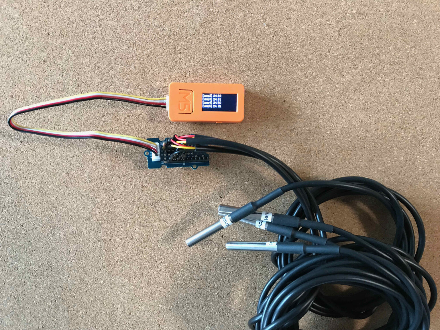 防水温度センサとTimer Cameraを畑に設置する - MSR合同会社