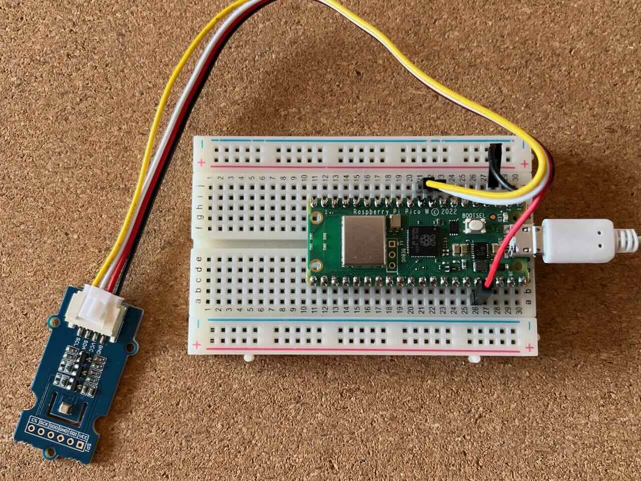 Raspberry Pi Pico WにGROVE温湿度・気圧センサ（BME280）をつなぐ - MSR合同会社